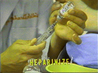 The syringe has to be heparinized to prevent clotting. It isimportant ...